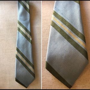 maurice & Son | Accessories | Ultra Cool Mid Century Silk Striped Blue ...